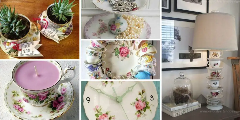 23 Smart Ways to Repurpose Vintage Cups and Plates - Velocity Art and ...