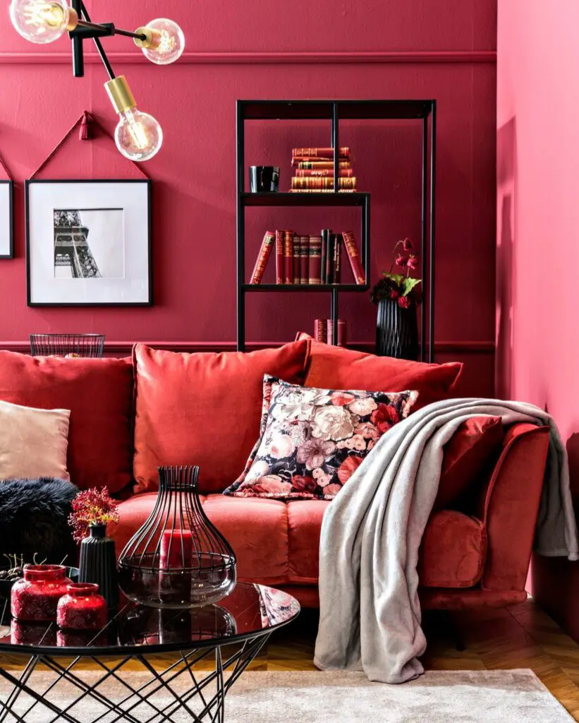 23 Vibrant Red Living Room Ideas for a Bold Statement - Velocity Art ...