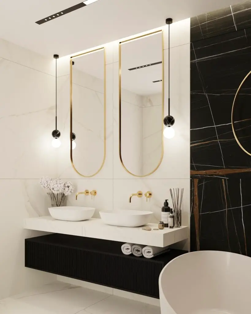 35 Timeless Black and White Bathroom Designs for a Chic, Modern Feel ...
