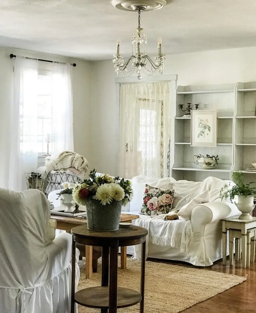 27 Cozy Shabby Chic Living Room Ideas with a Vintage Touch - Velocity ...