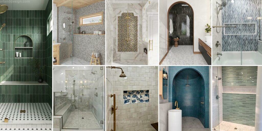43 Unique Shower Tile Designs to Inspire Your Bathroom Makeover ...